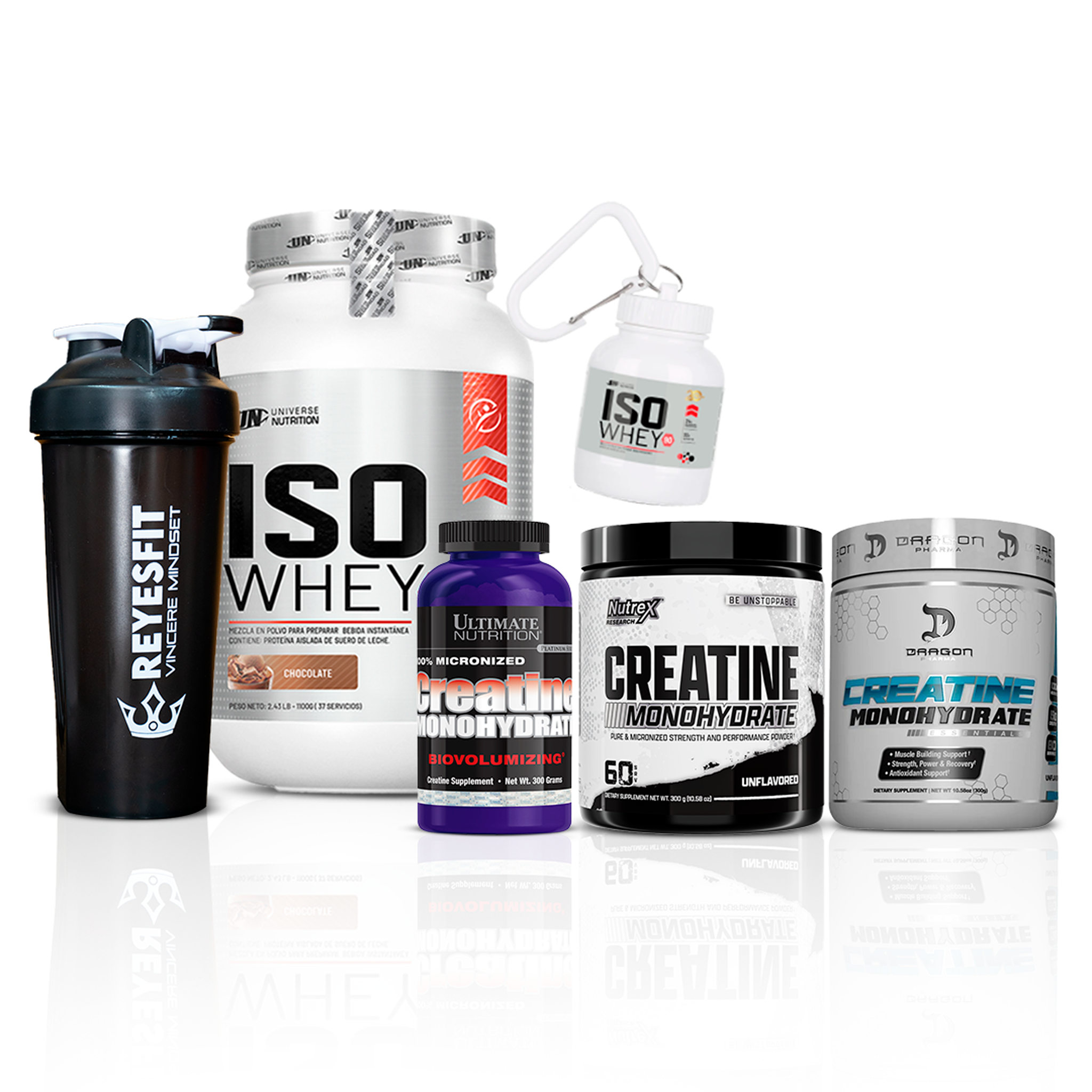 Iso Whey 90 1.1kg + Creatine Monohydrate 300g – REYESFIT